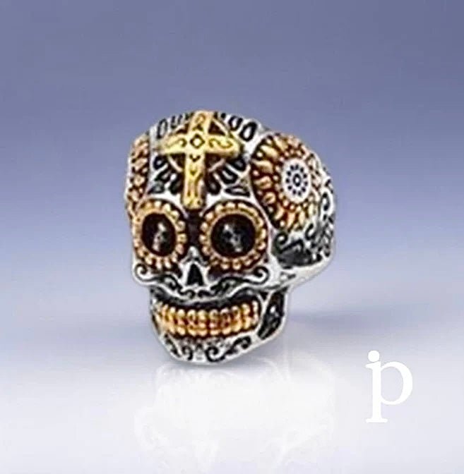 Stainless Steel Gothic Skull Cross Ring-CS-38– JoyeriaParis